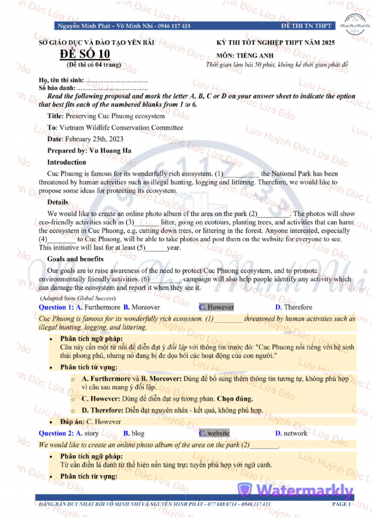 (TN.2025) Đề Số 10 L I Gi I | PDF