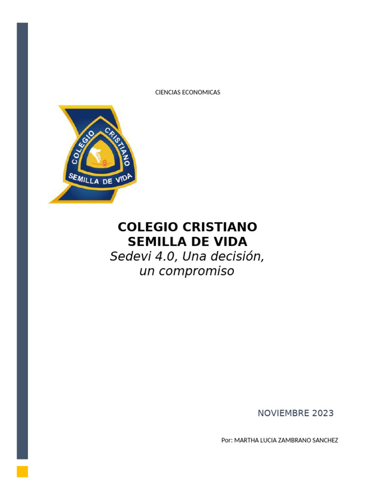 Plan de Area de Ciencias Economicas 2023 Martha Zambrano | PDF ...