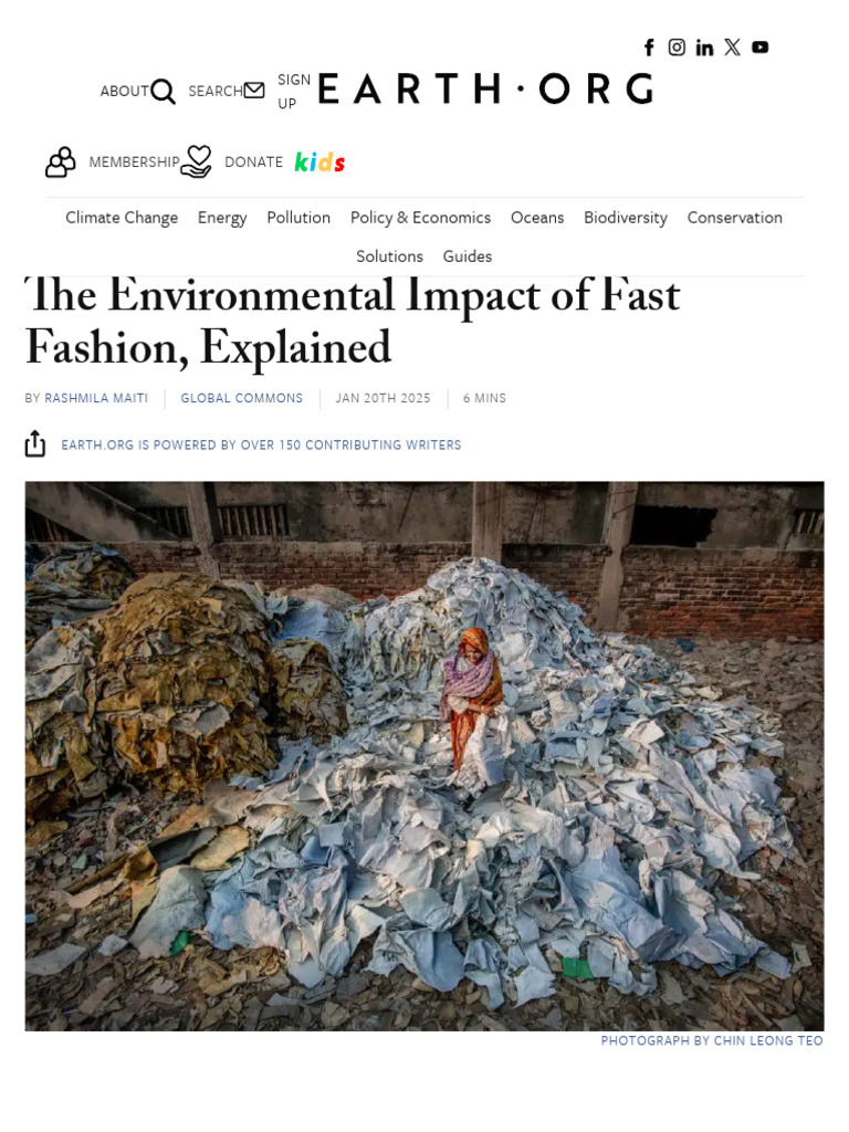 Fast Fashion's Environmental Impact 2025 | PDF | Sustainability | Textiles