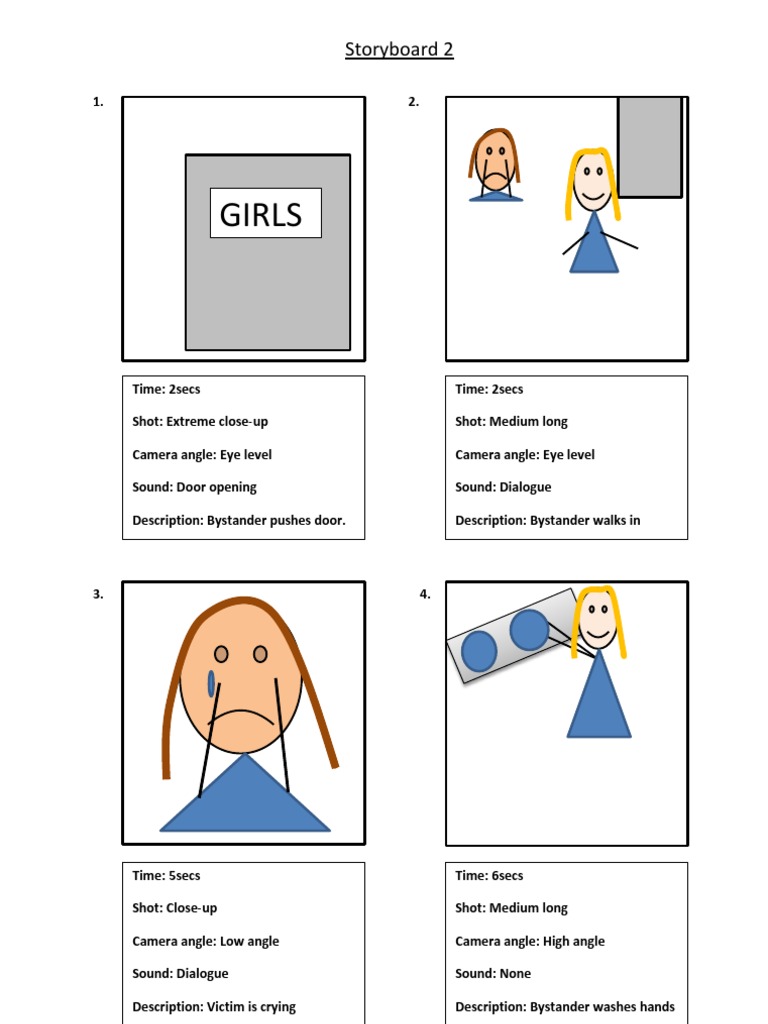 Anti-Bullying Storyboard Overview | PDF | Language Arts & Discipline