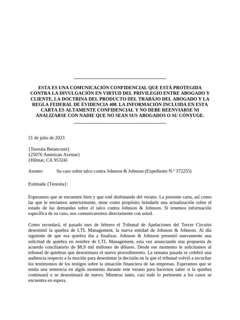 372255 - LTC POW July 2023 Update (English)_PII | PDF | Johnson y ...