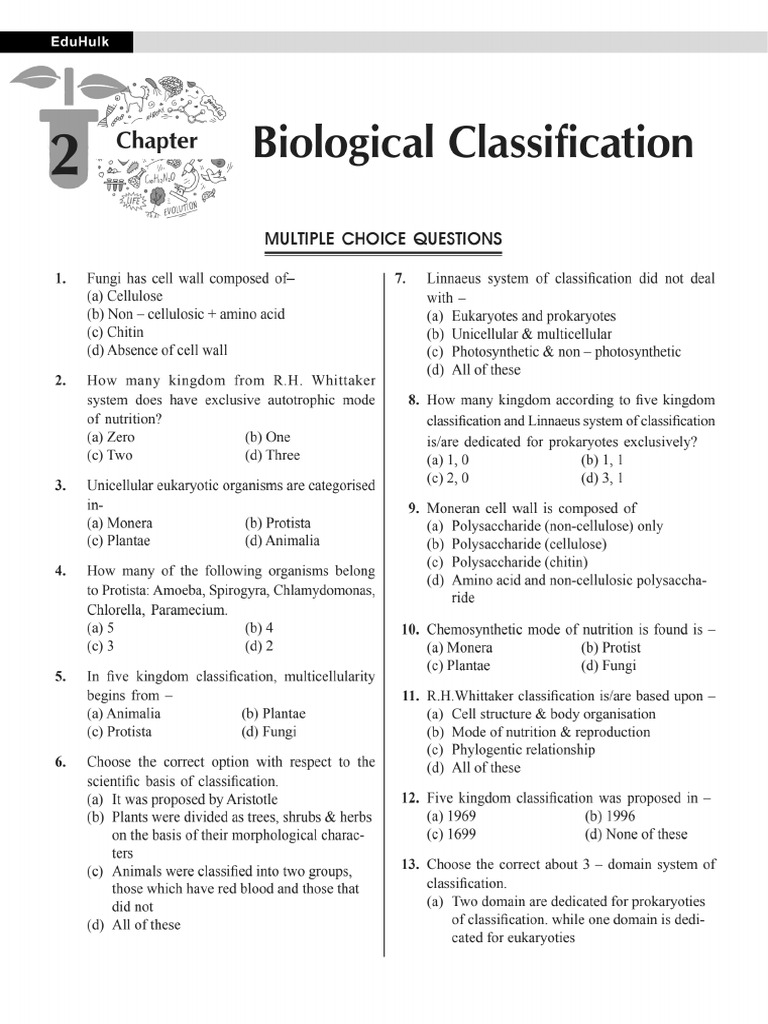 CH2. Biological Classification | PDF
