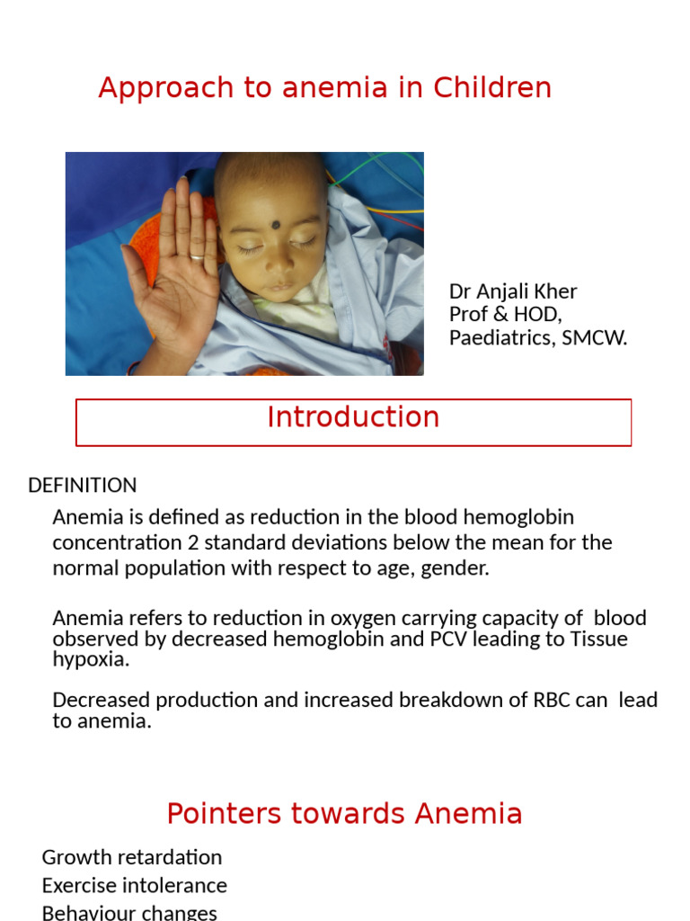 Pediatric Anemia: Definition and Approach | PDF | Anemia | Clinical ...