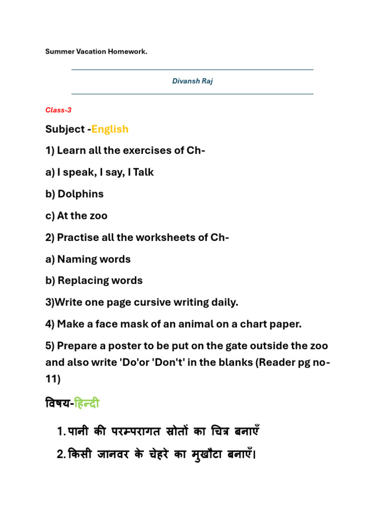 Divansh SVH | PDF