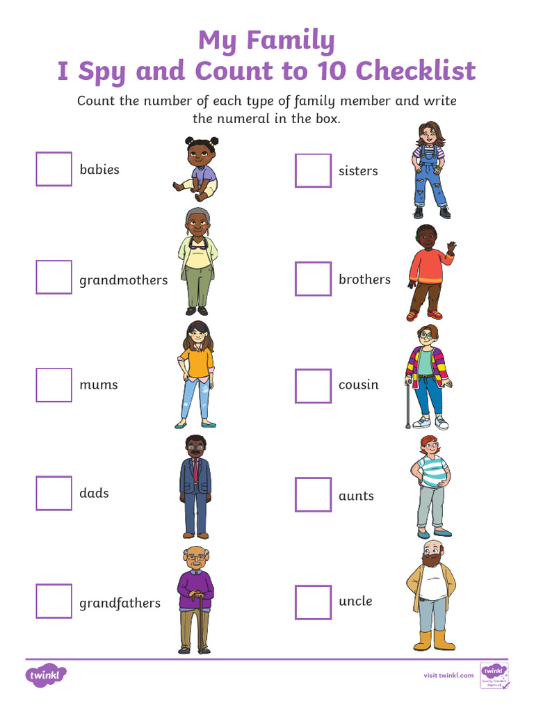 I Spy and Count - Checklist | PDF
