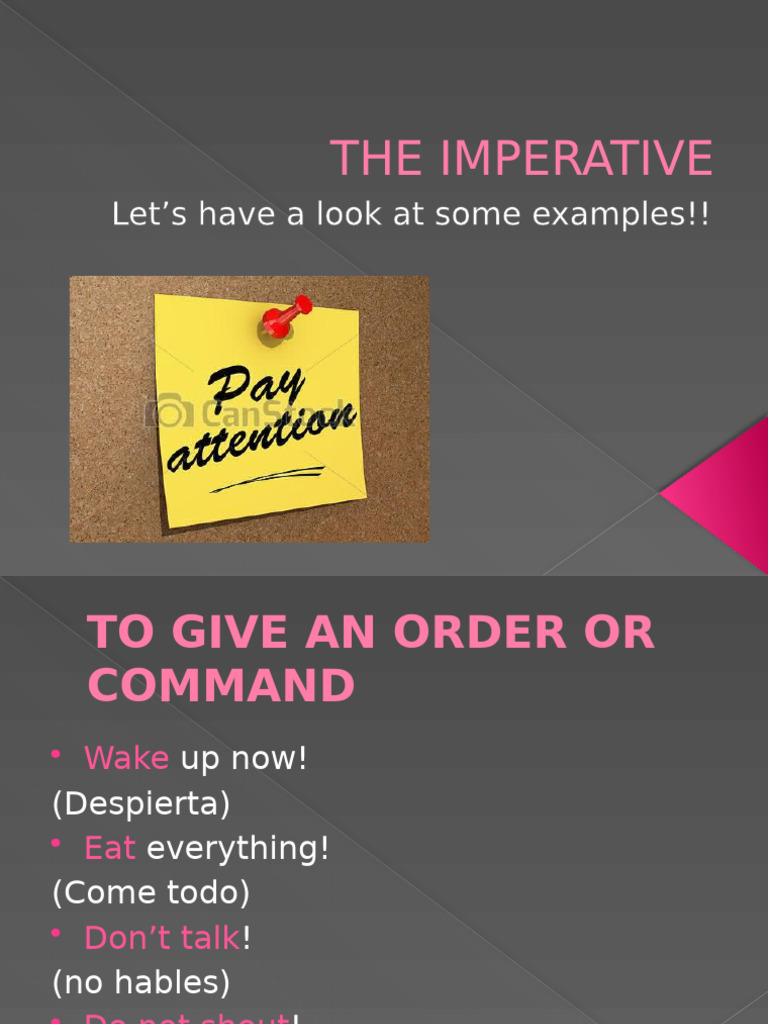 The Imperative | PDF