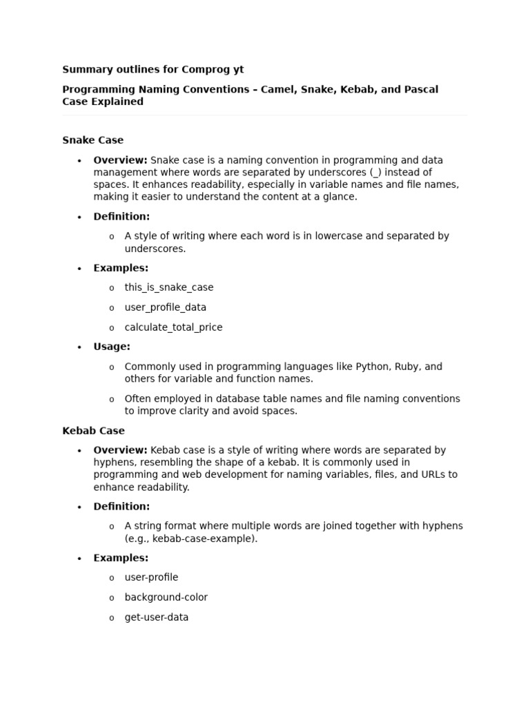 Summary Outlines for Comprog Yt | PDF | Method (Computer Programming) | Class (Computer Programming)