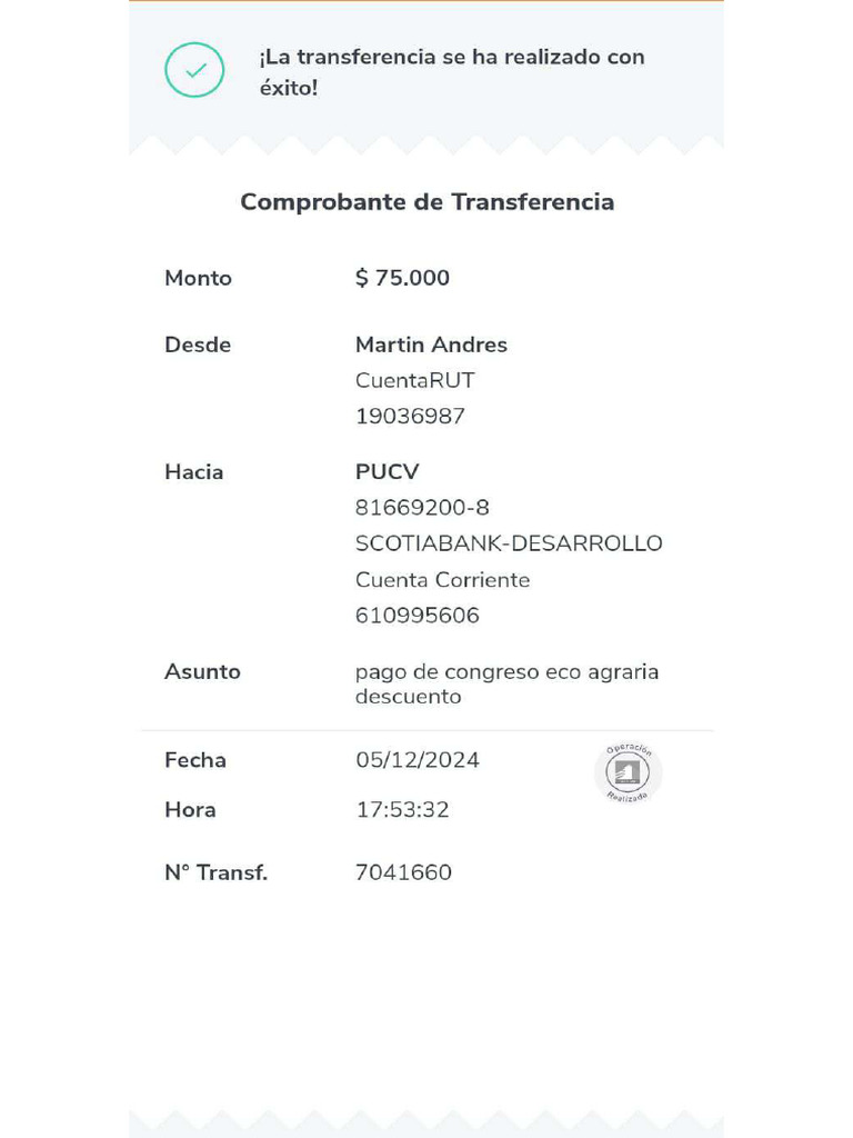 Comprobante de Pago (Descuento Del 50) (MartínRíosLópez) | PDF