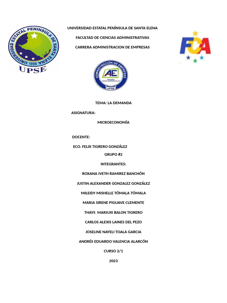 Micro Demanda Ejer | PDF