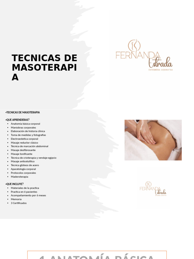 Técnicas de Masoterapia y Protocolos | PDF | Masaje | Músculo