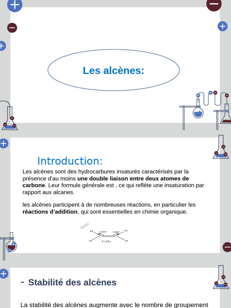 Hydratation et hydrogénation des alcènes | PDF | Alcène | Hydrogénation