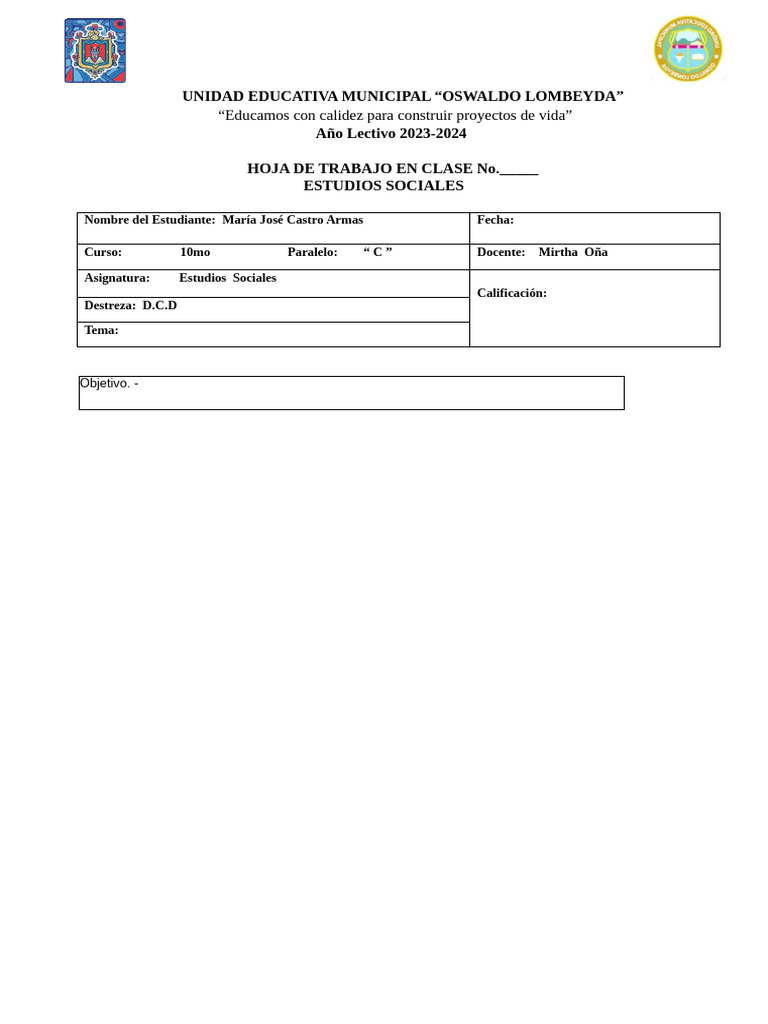 Hojas Trabajo de EESS | PDF