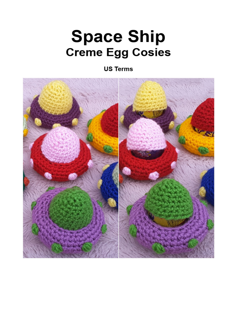 THM0004US - Space Ship Egg Cosies | PDF | Crochet | Weaving