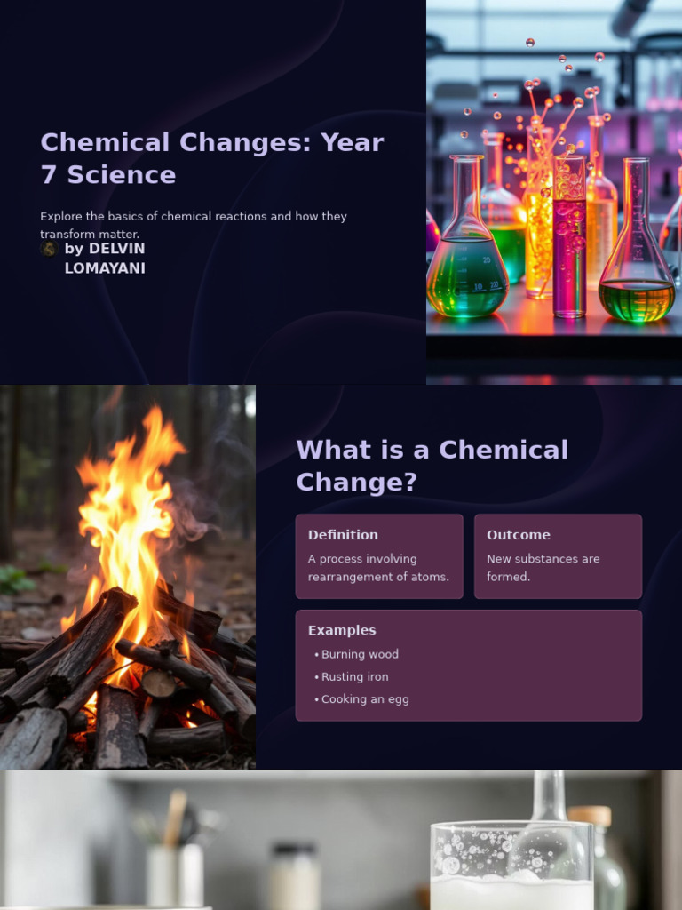 Chemical Changes | PDF