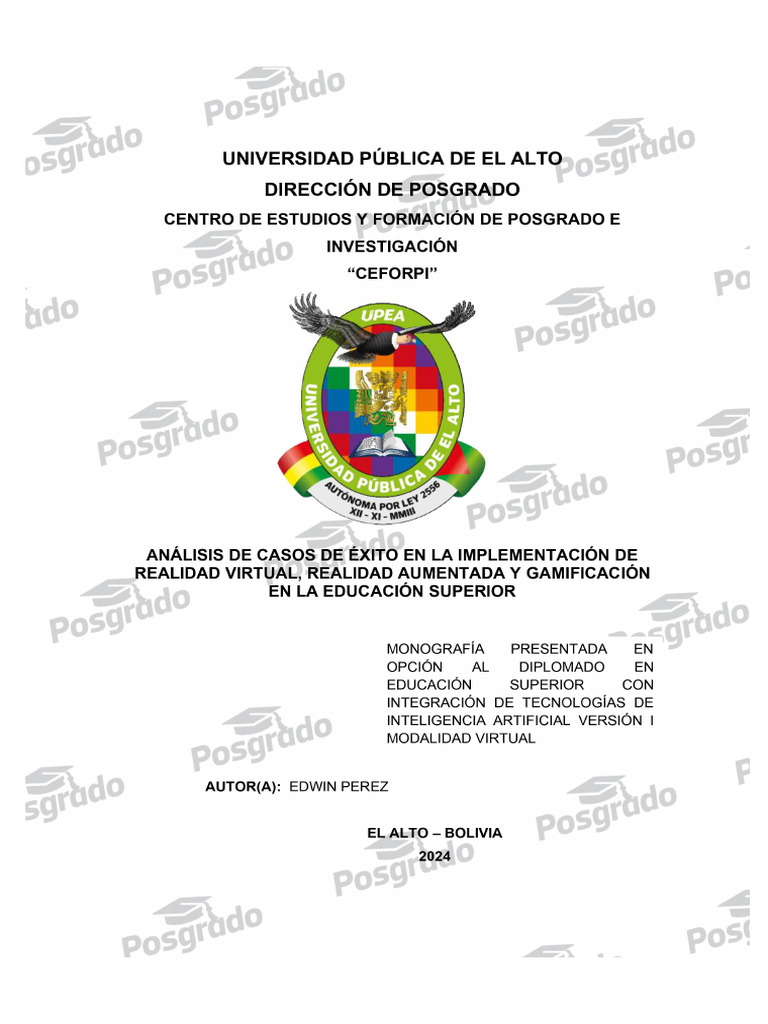 Monografia Ejemplo - Upea | PDF