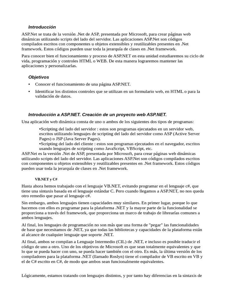 9- APLICACIONES WEB CON ASP.NET | PDF | Redes | Internet y web