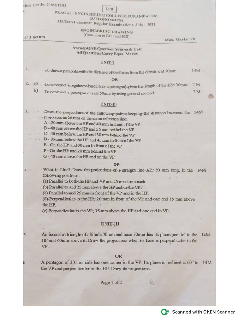 ED Previous Question Papers | PDF
