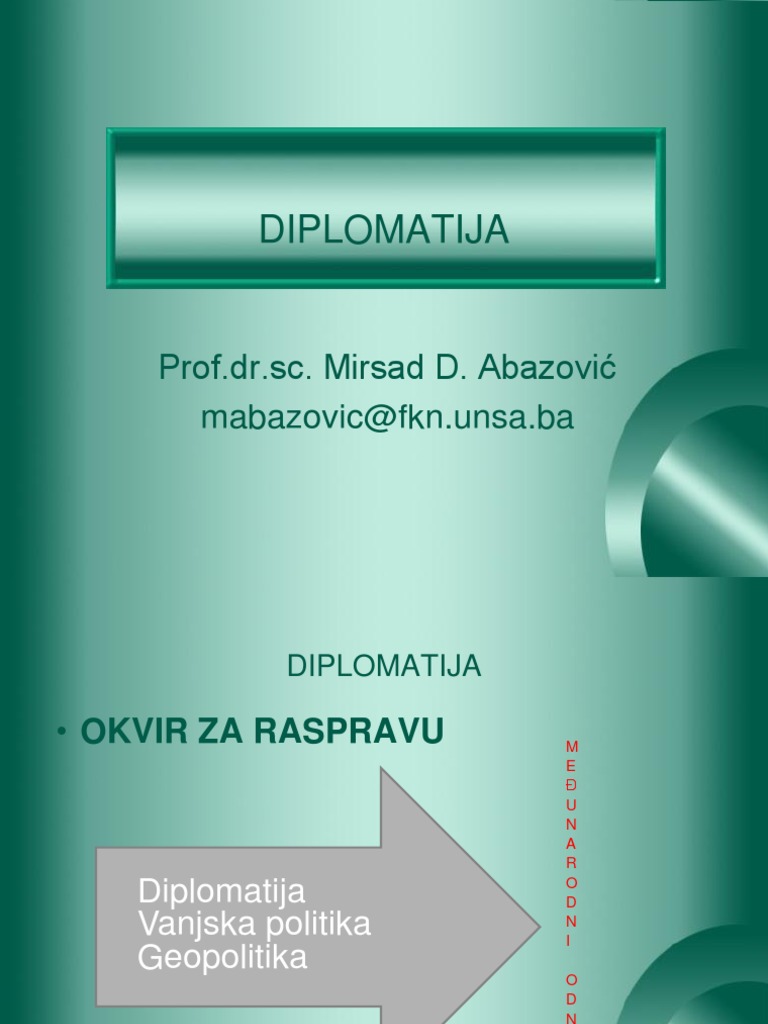 Diplomatija | PDF
