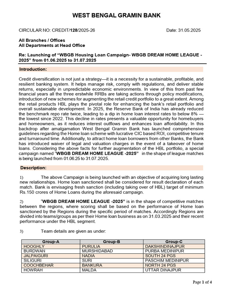 128-Launching of "WBGB Housing Loan Campaign - WBGB DREAM HOME LEAGUE ...