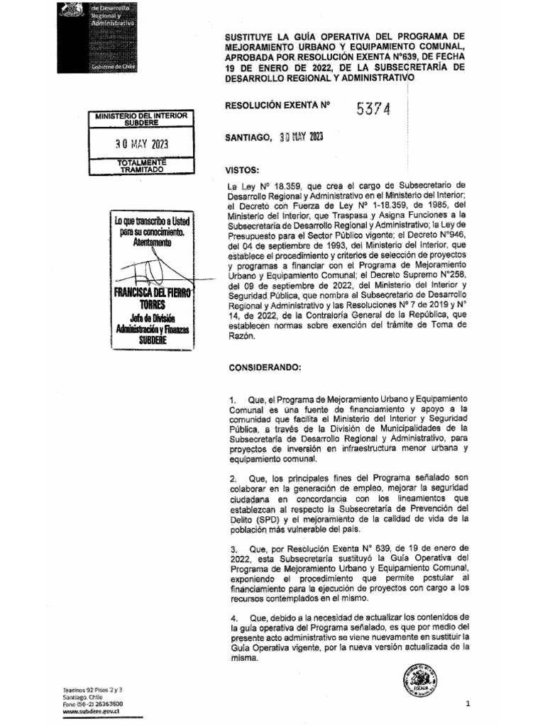 Guia Operativa PMU | PDF