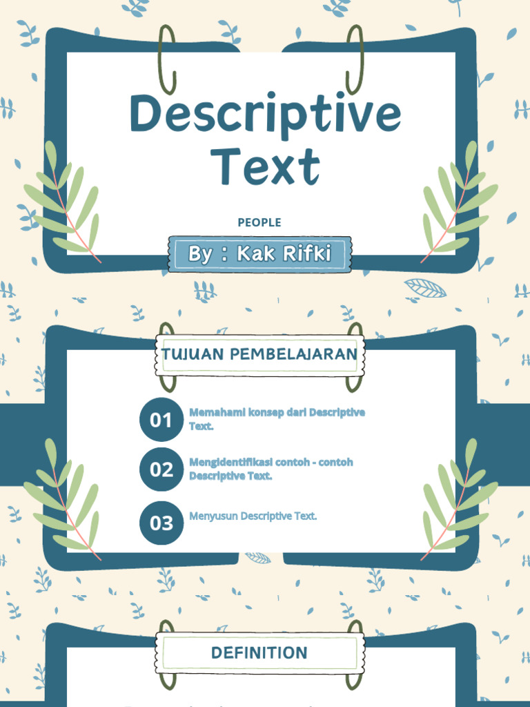PPT Descriptive Text | PDF
