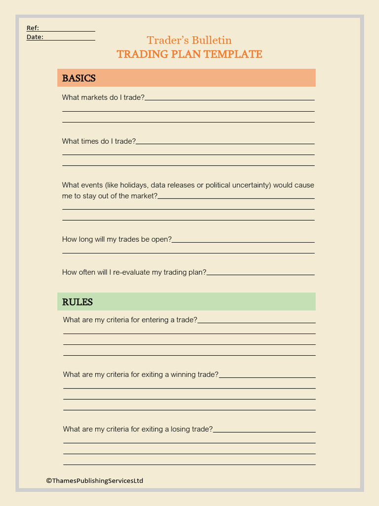 Trading Template 2019 | PDF