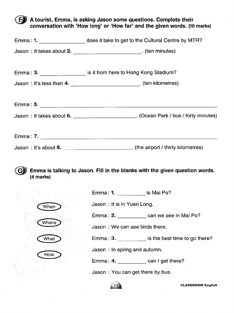 ENG Exercise P5 | PDF