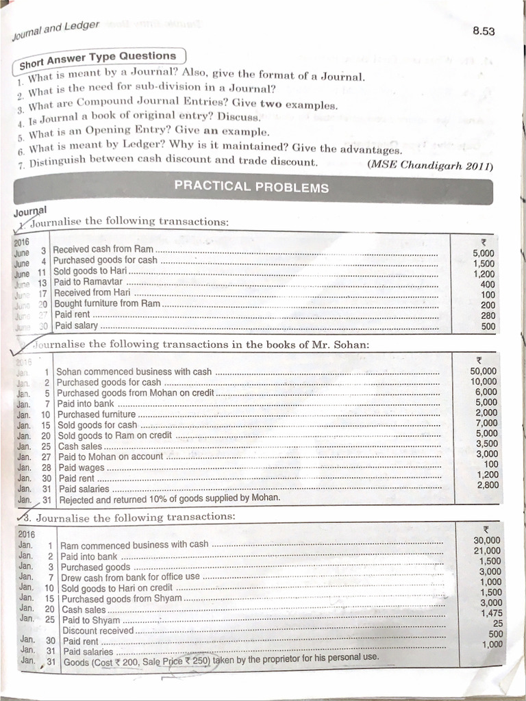 Assignment 1 - Journal Entries | PDF