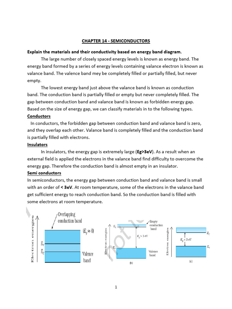 14 Chapter - Semiconductor Devices Notes | PDF | Semiconductors ...