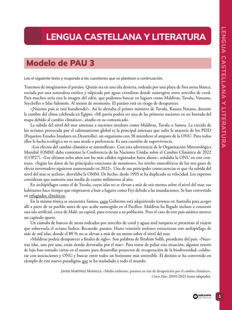 03 Pau Castellano | PDF | Cambio climático | Isla