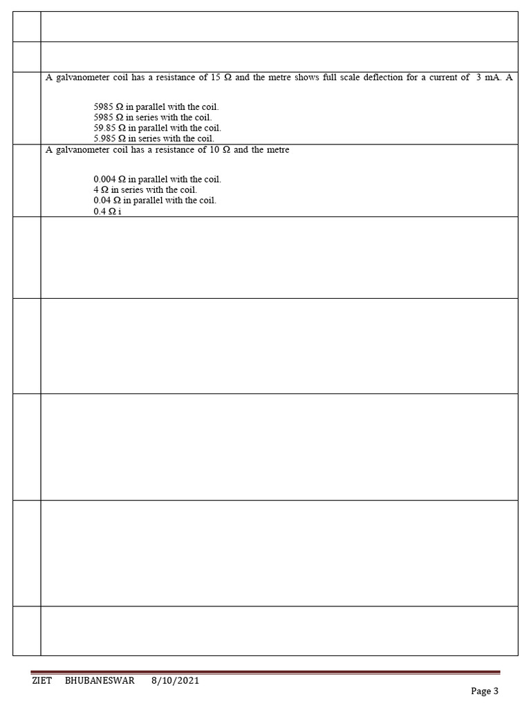 Class 12 Physics CH 4 MCQ Ch-4 Moving Charges and Magnetism-Pages-8 | PDF | Magnetic Field ...
