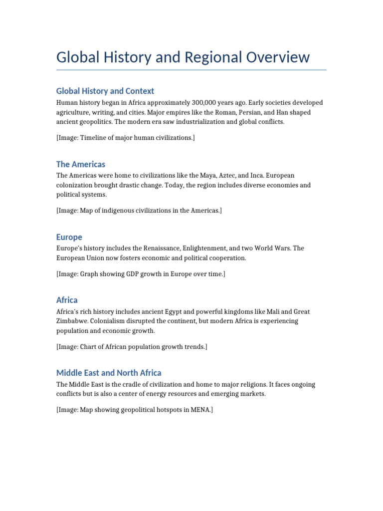 Global History With Images | PDF