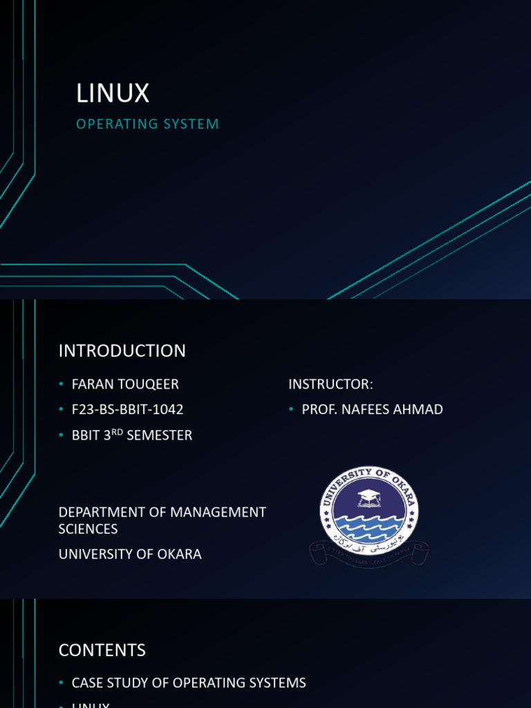 LINUX OPERATING SYSTEM Linux Operating System | PDF | Operating System | Linux