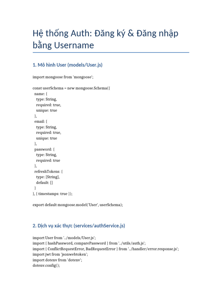 Auth Username Login System | PDF | User (Computing) | Login