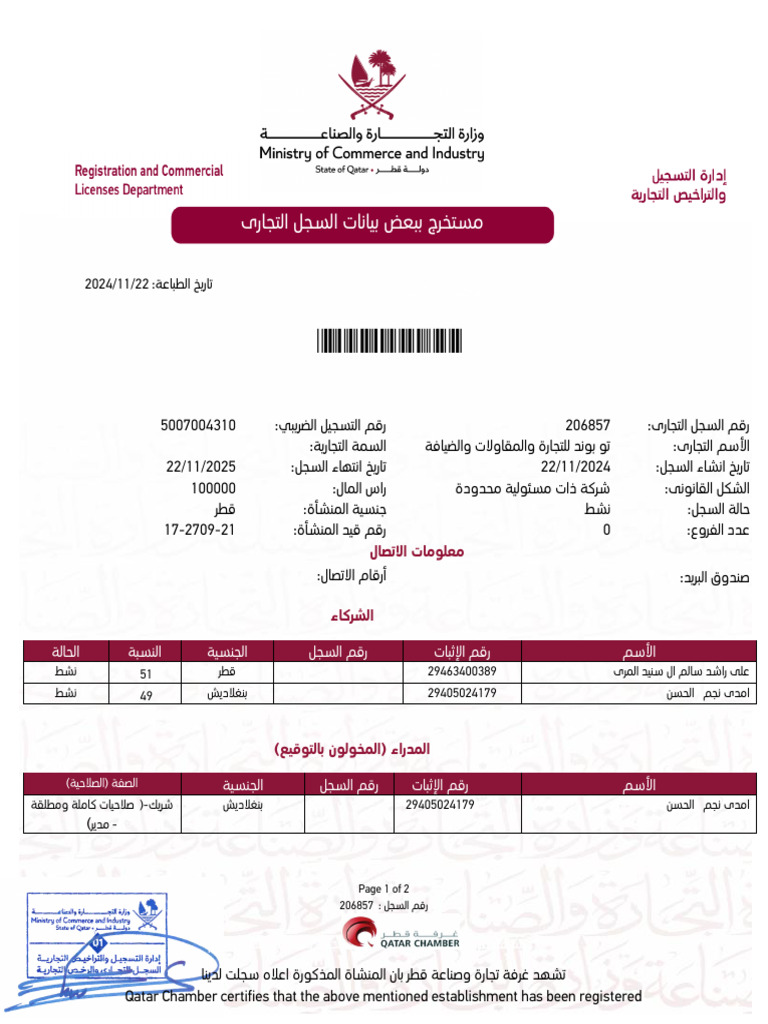 Commercial Registration | PDF