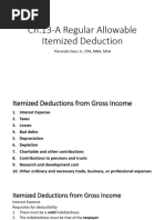 Allowable Deductions | PDF | Expense | Taxes