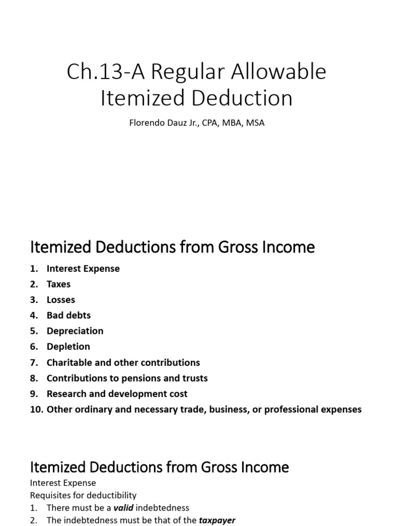 Itemized Deductions Explained: Tax Guide | PDF | Tax Deduction | Expense