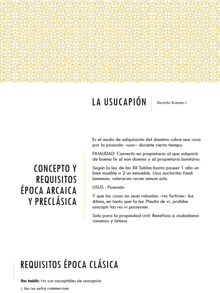 Usucapión | PDF | Posesión adversa | Propiedad