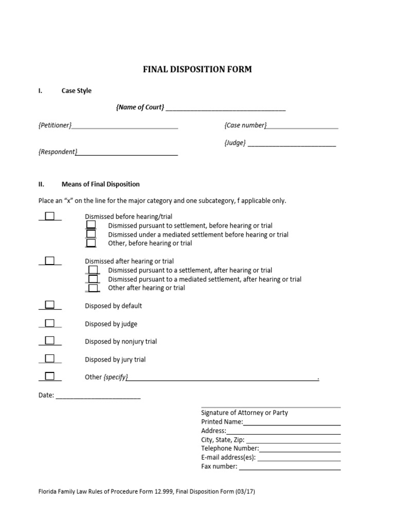 Final Disposition Form 12.999 | PDF | Trials | Public Sphere