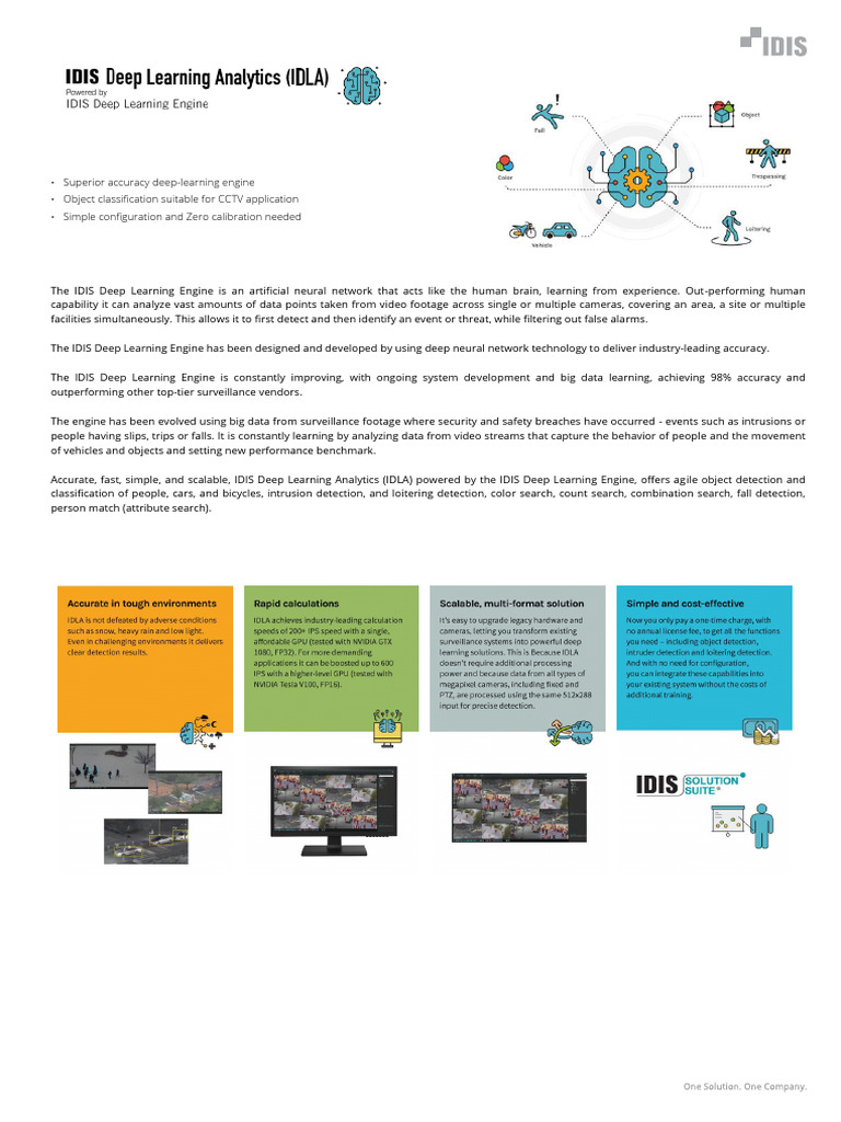 IDLA (Artificial Intelligence Video Analytics) Datasheet (INDIA Region ...