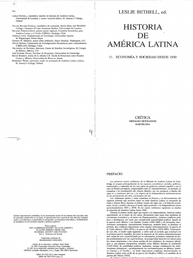 Bulmer Thomas (2000) | PDF | America latina | Inflación