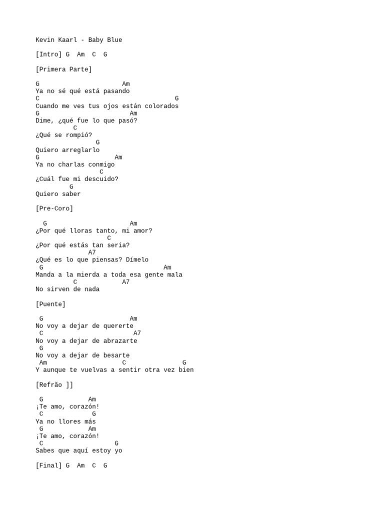 Significado y letra de "Baby Blue" | PDF