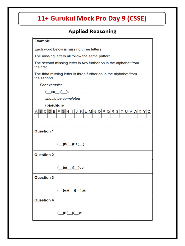 Gurukul MockPro CSSE Day9 | PDF