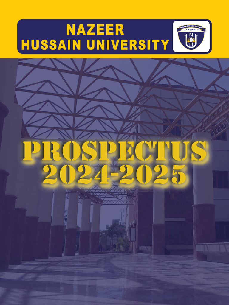 NHU Prospectus 2024 | PDF | Course Credit | Pharmacy