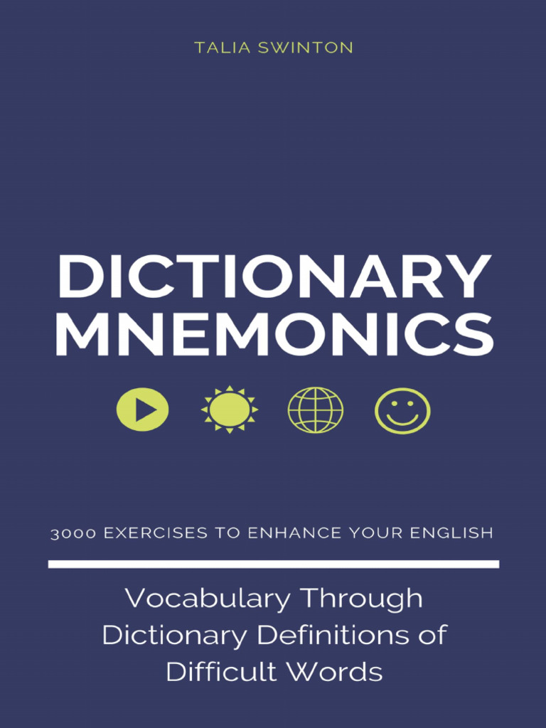 Dictionary Mnemonics 3000 Exercises to Enhance Your English Vocabulary Through Dictionary ...