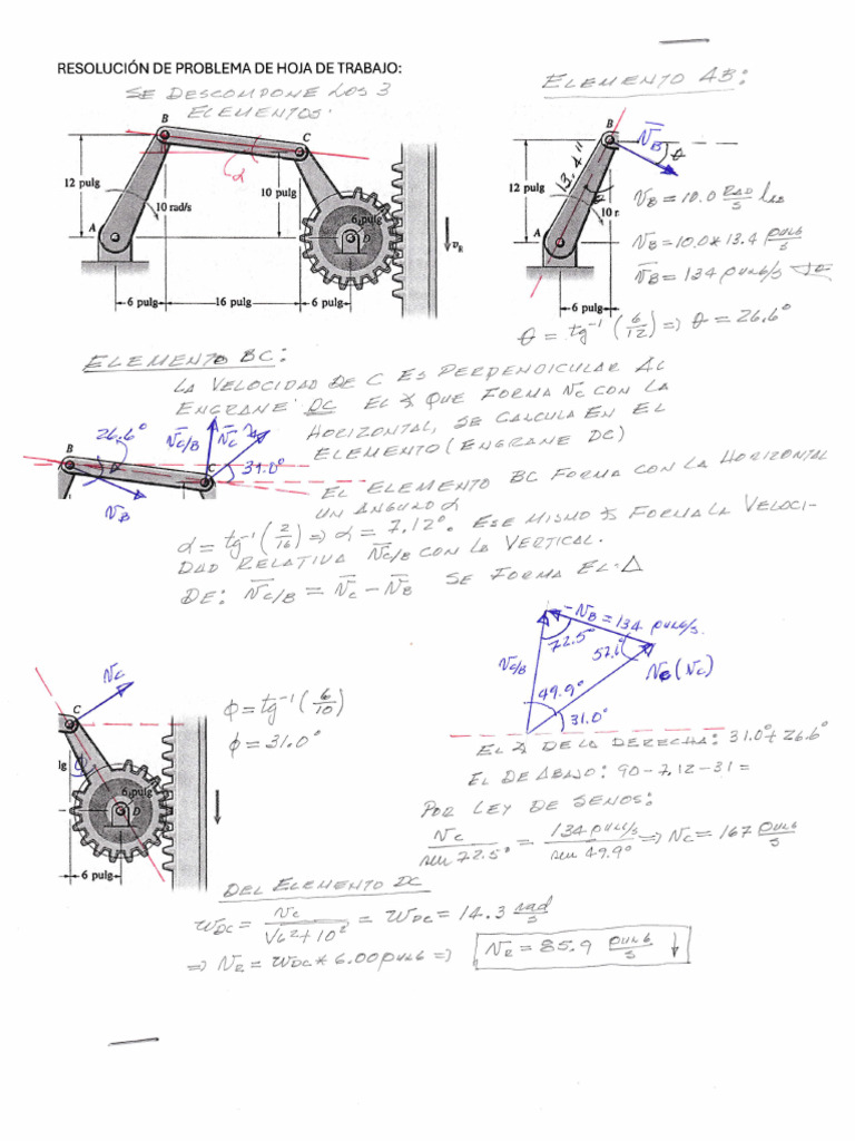 Problema de Hoja de Trabajo-Mecanica2 | PDF