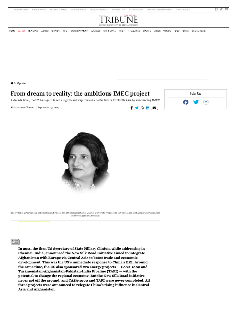 IMEC: US's New Silk Road Initiative | PDF | United Arab Emirates | Dubai