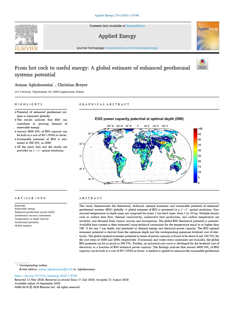 From Hot Rock To Useful Energy - A Global Estimate of Enhanced ...
