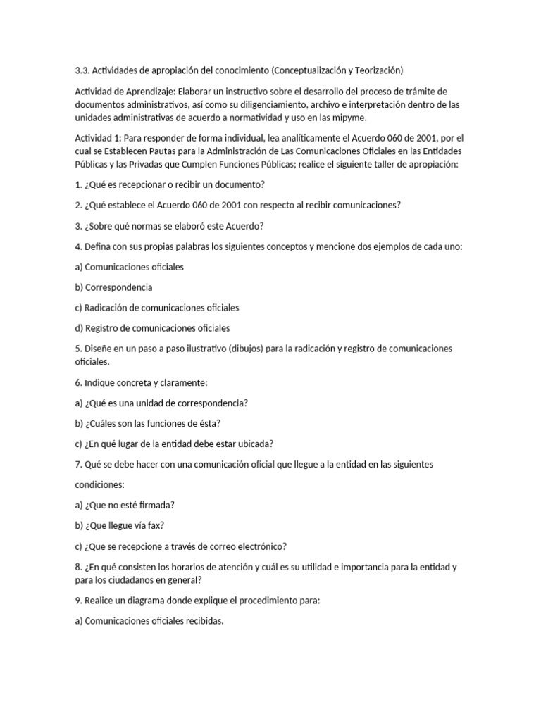 Trallern Acuerdo 060 | PDF