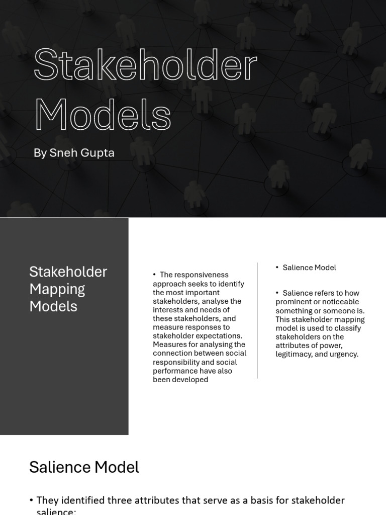 Stakeholder Models | PDF